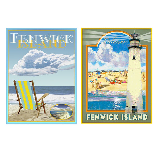 Fenwick Island Lighthouse, Delaware – Beach Town Posters