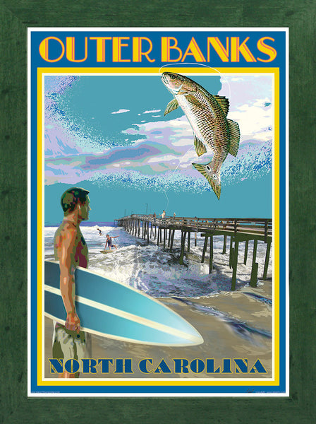 Outer Banks Pier – Beach Town Posters